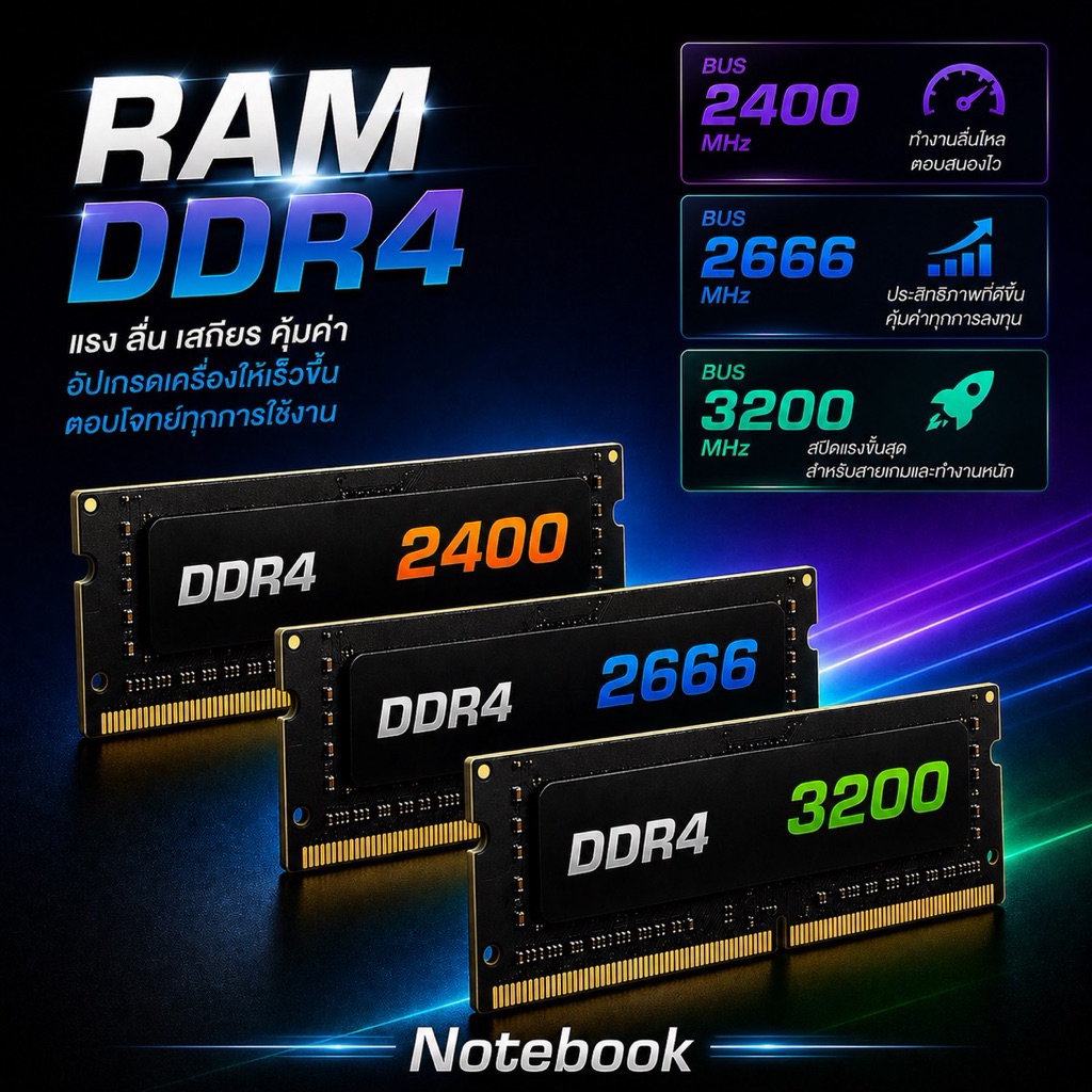 RAM ddr4 notebook ราคาถูก สั่งเลยบน Shopee