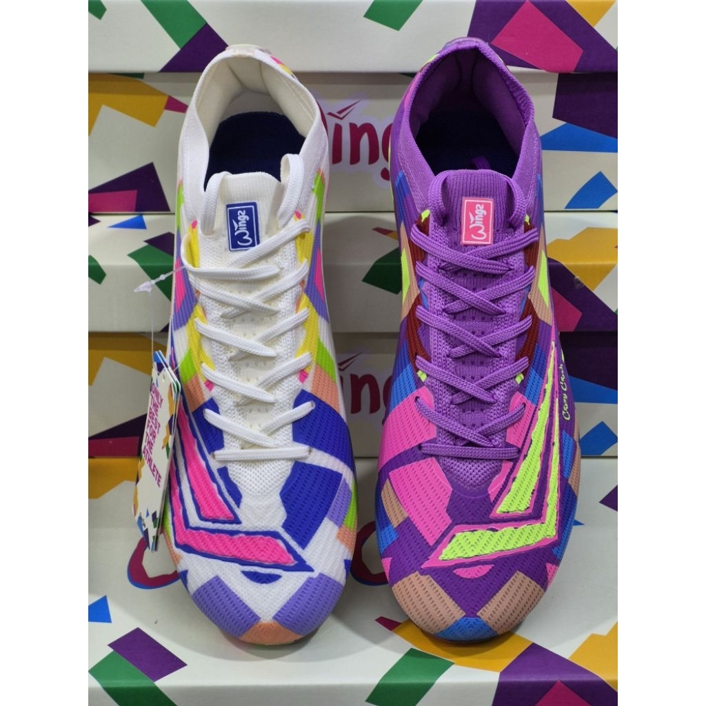 รองเท้าสตั้ด Wingz CRAZY NiT PRO หัมข้อ แถมเชือก รุ่น ท็อป | Shopee ...