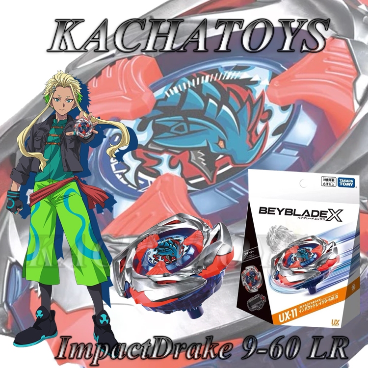 [สินค้าพร้อมส่ง] Takara Tomy Beyblade X UX-11 Starter Impact Drake 9 ...