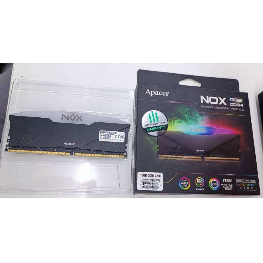 RAM APACER NOX DDR4 16GB Bus 3200 RGB Gaming Memory ประกันตลอดการใช้งาน ...