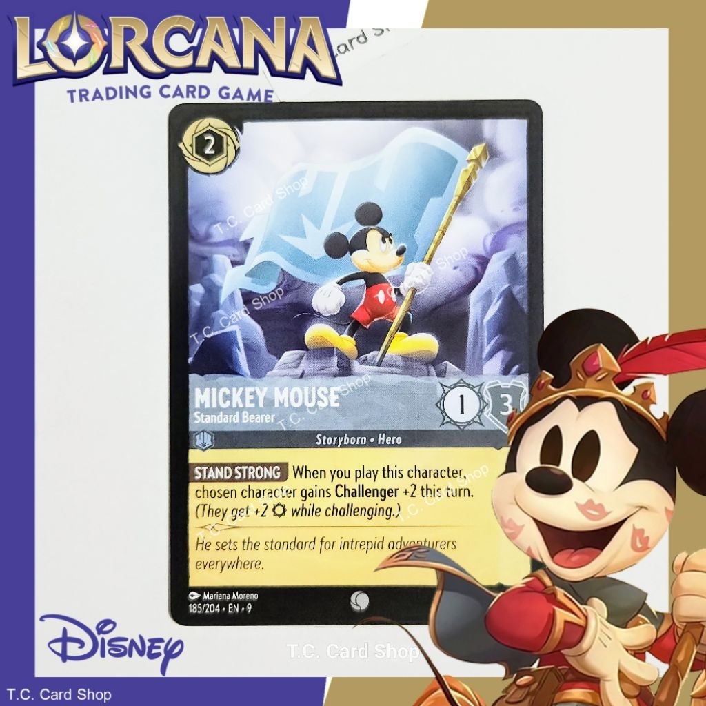 Mickey Mouse - Standard Bearer - 185/204 C - Disney Lorcana (ดิสนีย์ ล ...