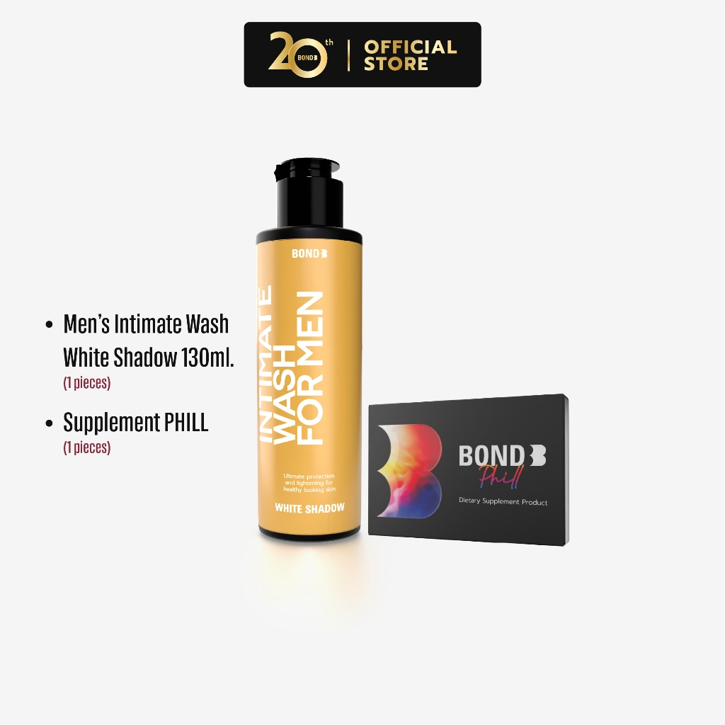 Bond Men's Intimate Wash White Shadow 130 ml. (สูตรบำรุง) + Bond ...