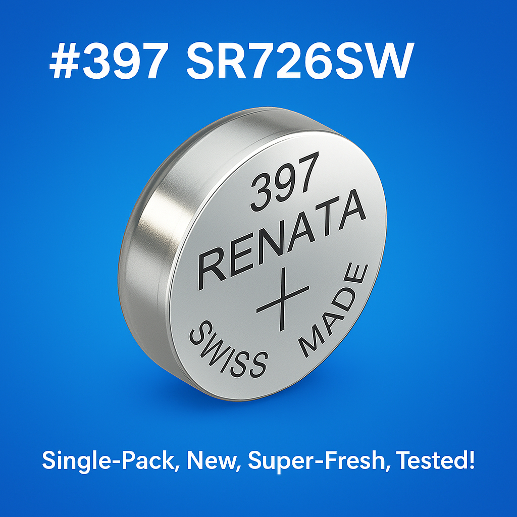𝗥𝗘𝗡𝗔𝗧𝗔 397 / SR726SW ถ่านนาฬิกา รีนาต้า ถ่าน Swatch Group ถ่านกระดุม 0% ...