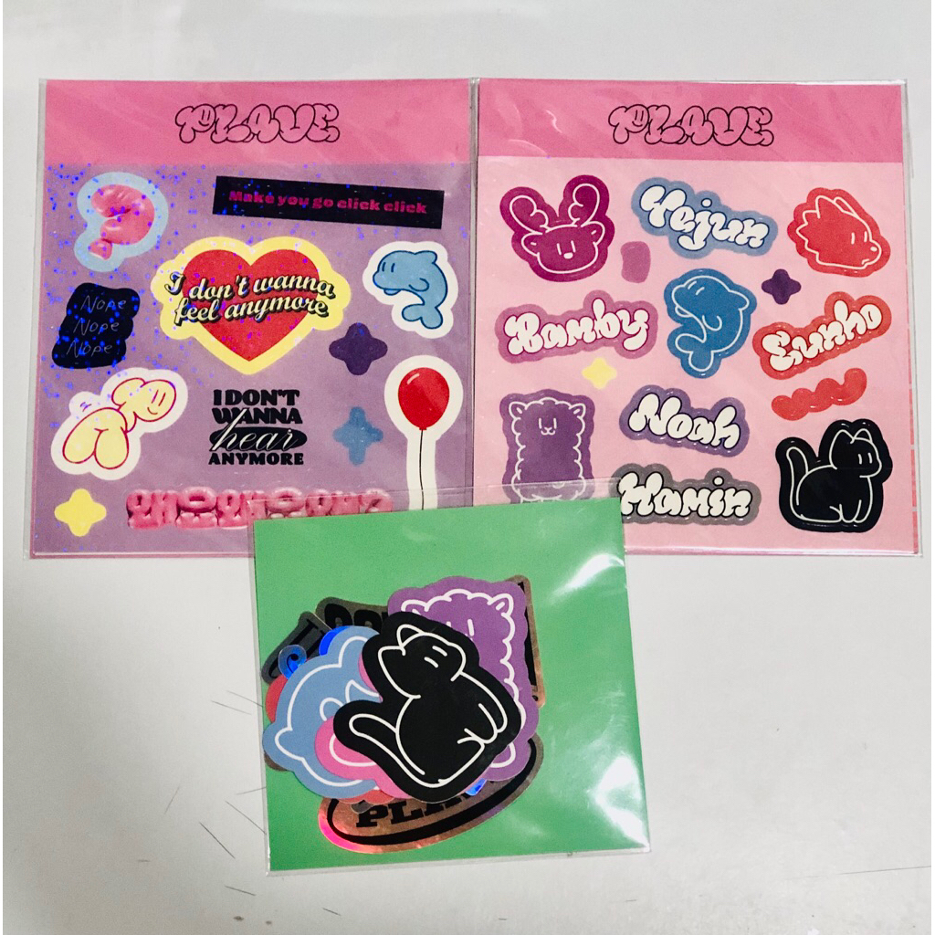 พร้อมส่ง Plave : Sticker Pack (2EA) Type A / B / Animal Logo | Shopee ...