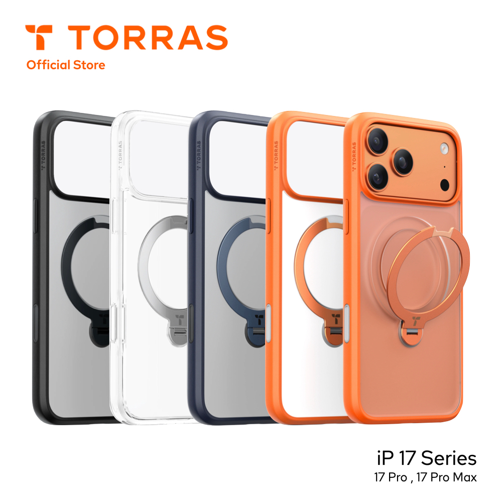 TORRAS เคสกันกระแทก Ostand Spin Series ใช้สำหรับ iPhone 17 Pro / 17 Pro Max ขาตั้ง Infinite ...