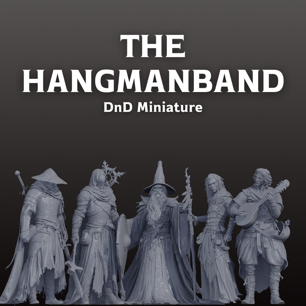 โมเดล DnD Resin Miniature 50mm – The Hangmanband ชุดฟิกเกอร์เกมกระดาน ...