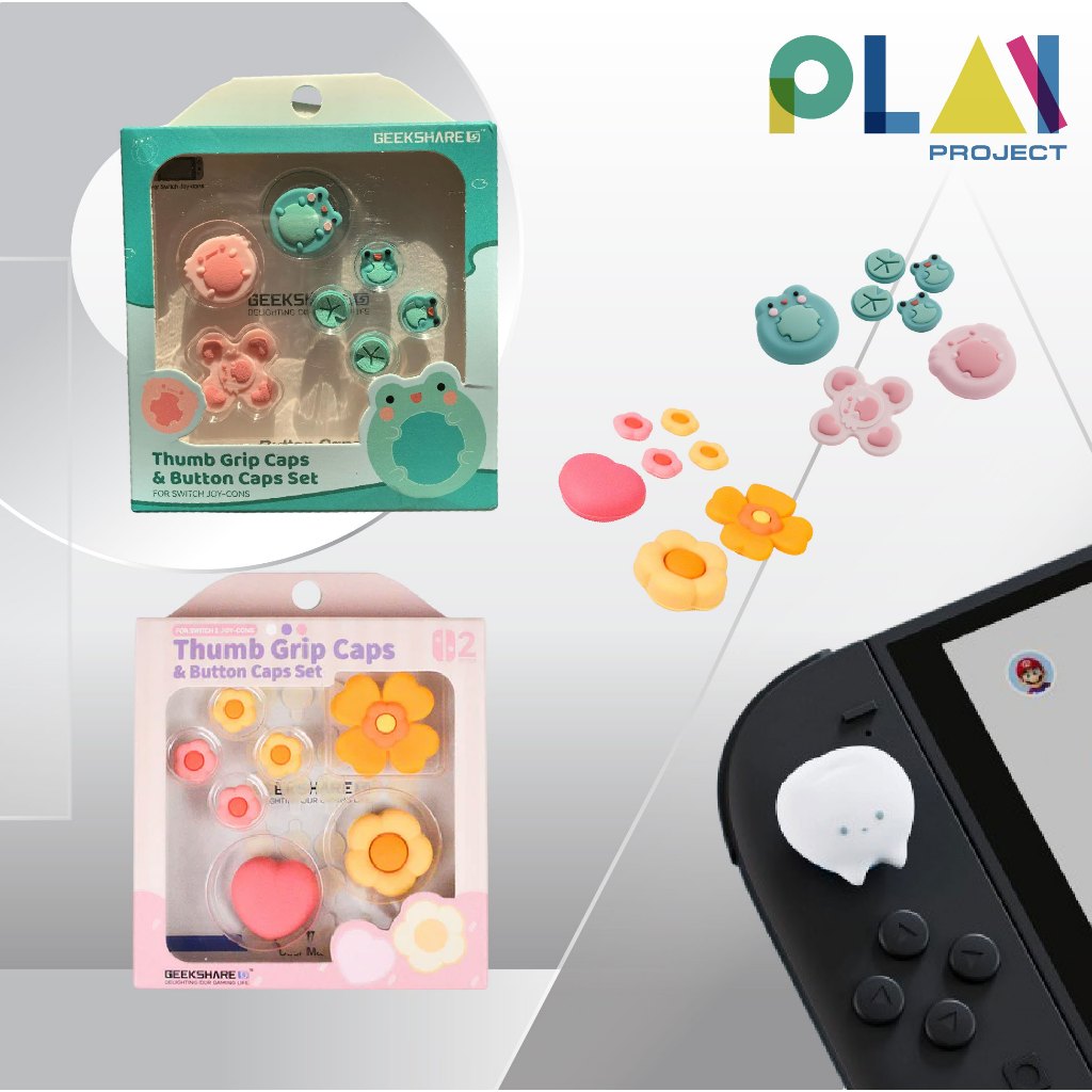 ซิลิโคน อนาลอค จอย จุกยาง GeekShare Thumb Grip Caps & Button Caps Set ...