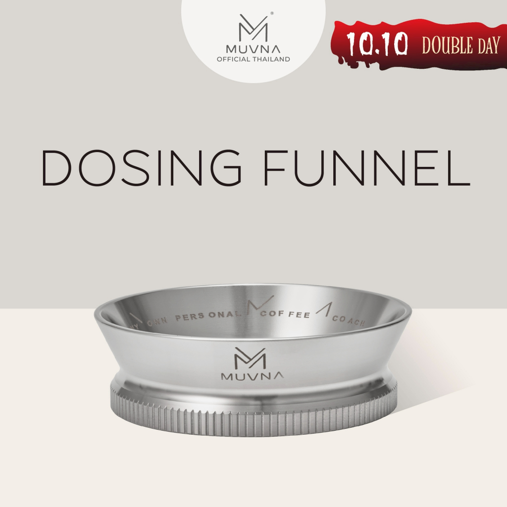 Dosing Funnel 58mm. MUVNA โดสซิ่งกาแฟ แหวนผงดูดแม่เหล็ก Universal การ์ดด้านนอกผงป้องกันการบิน ...