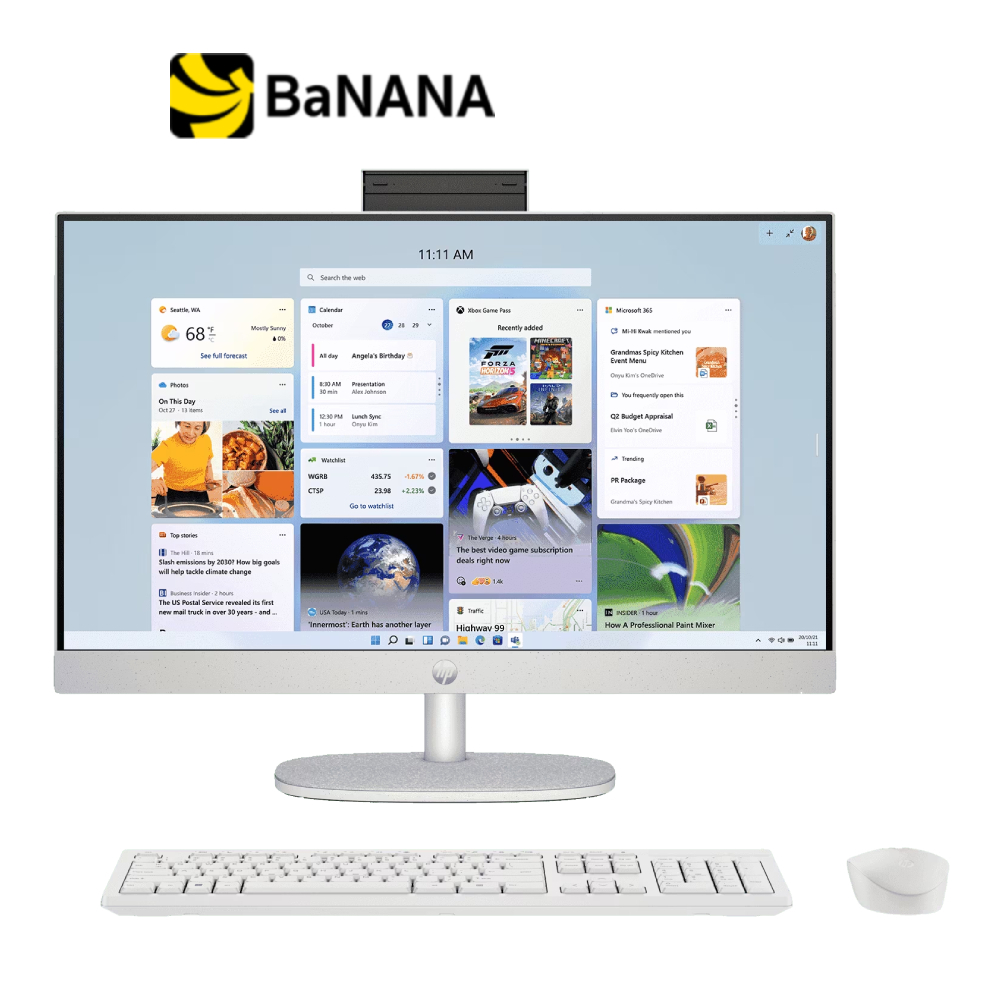 HP DESKTOP AIO 24-cr0160d White by Banana IT | Shopee Thailand