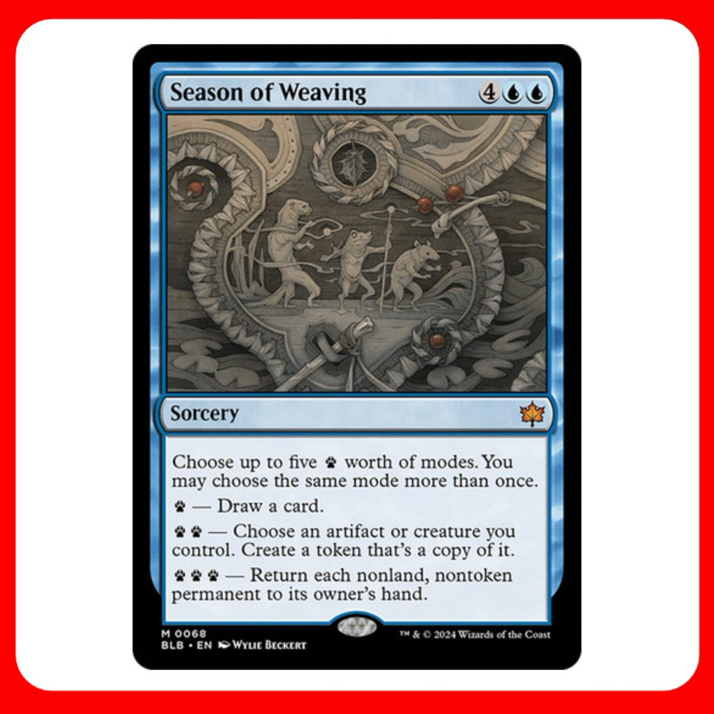 [MTG] Season of Weaving [BLB] [BLUE] [MYTHIC] [NORMAL] [ENG] (การ์ดเม ...