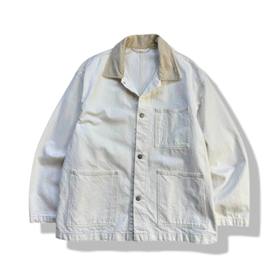 Gu Cream Workwear Jacket รอบอก 46” | Shopee Thailand