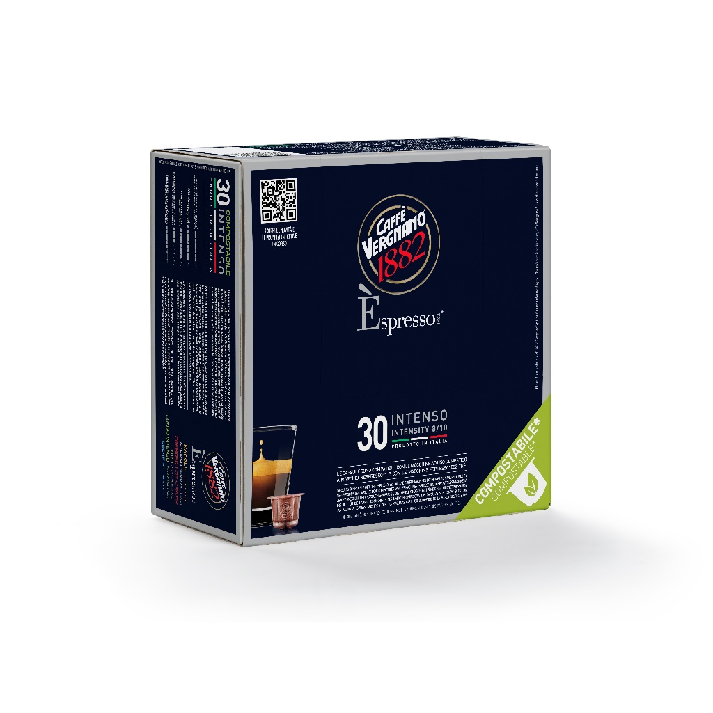 Caffè Vergnano 1882 Intenso Compostable (NCC capsules) กาแฟแคปซูล ...