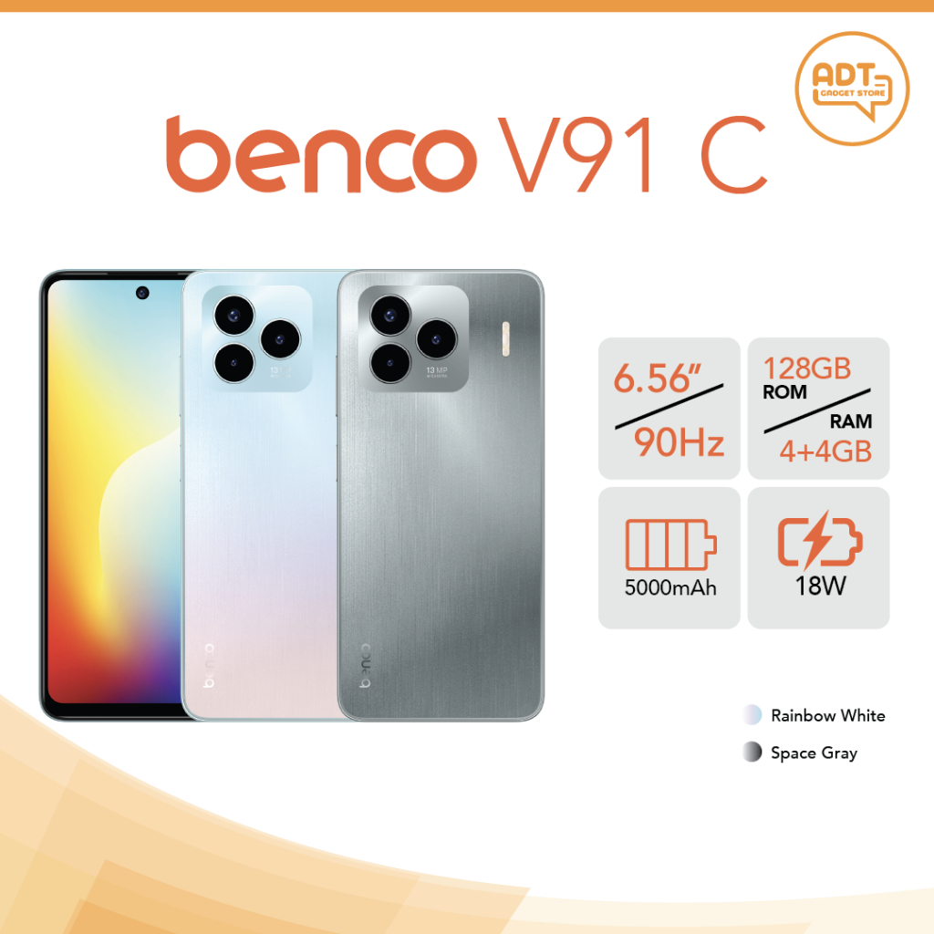 Benco V91c | สมาร์ทโฟนสนุก มันส์ ครบทุกสไตล์ | RAM 4+4GB ROM 128GB (รับ ...