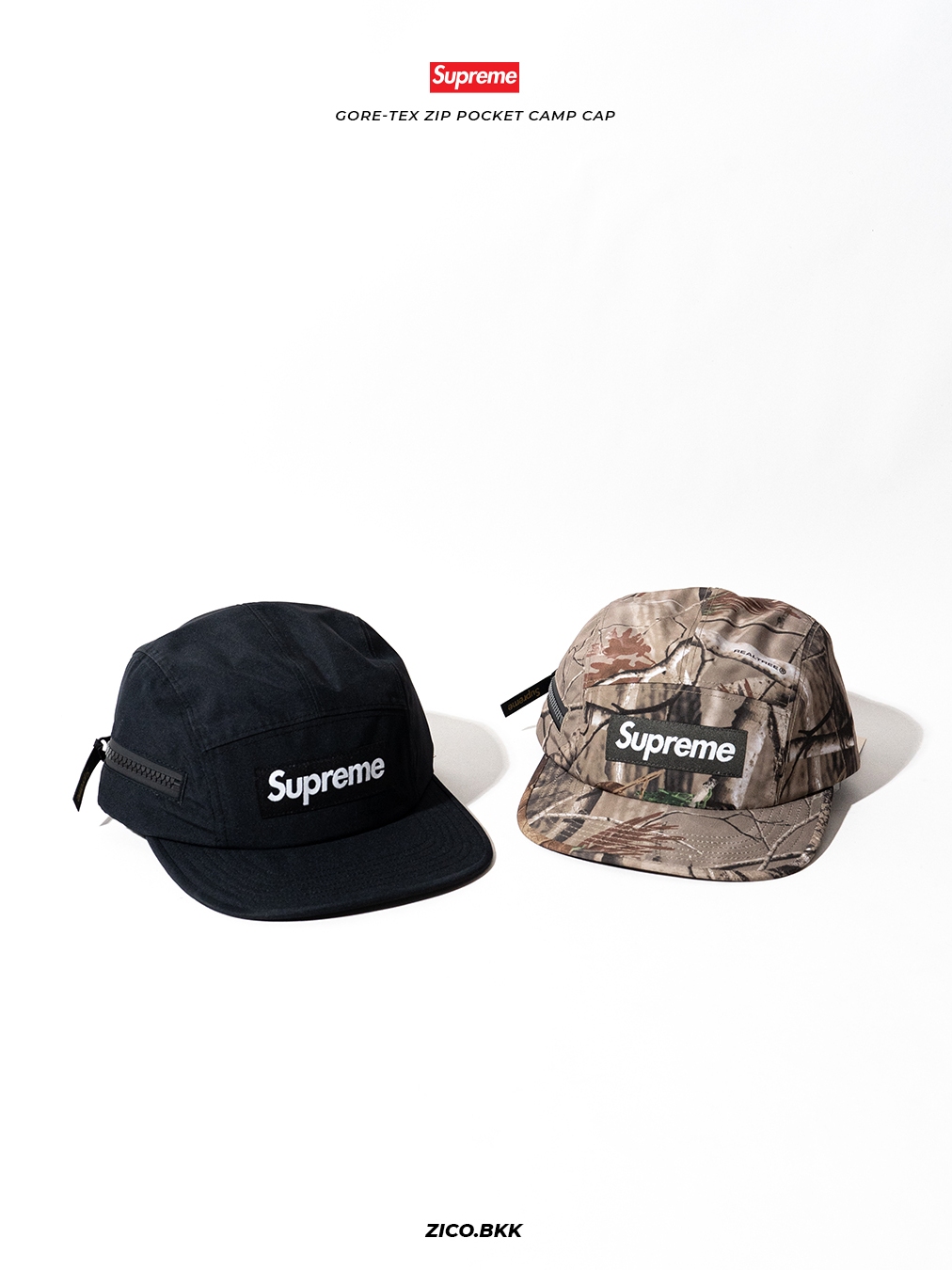 Supreme GORE-TEX Zip Pocket Camp Cap (FW25) | Shopee Thailand