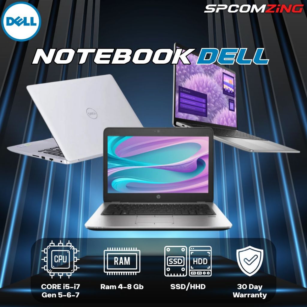 [ COMZING ] โน๊ตบุ๊ค Dell พร้อมใช้งาน | intel core i5 - i7 gen 5 - 6 ...