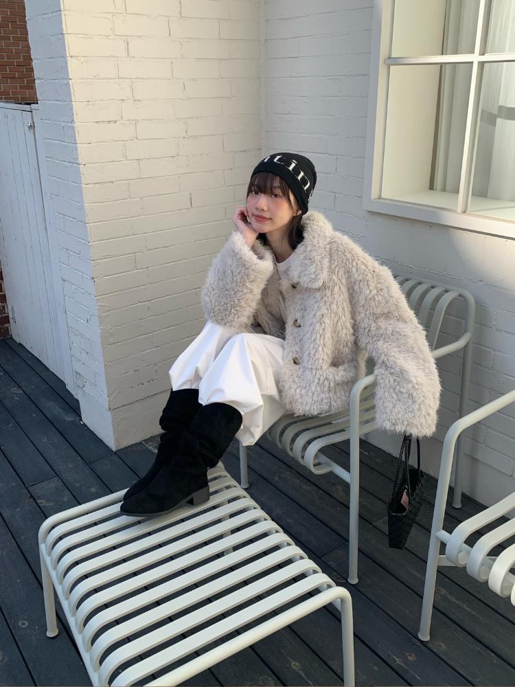 NOMADE.& พร้อมส่ง Rare she faux fur jacket {เสื้อแจ็กเกตขน} | Shopee ...