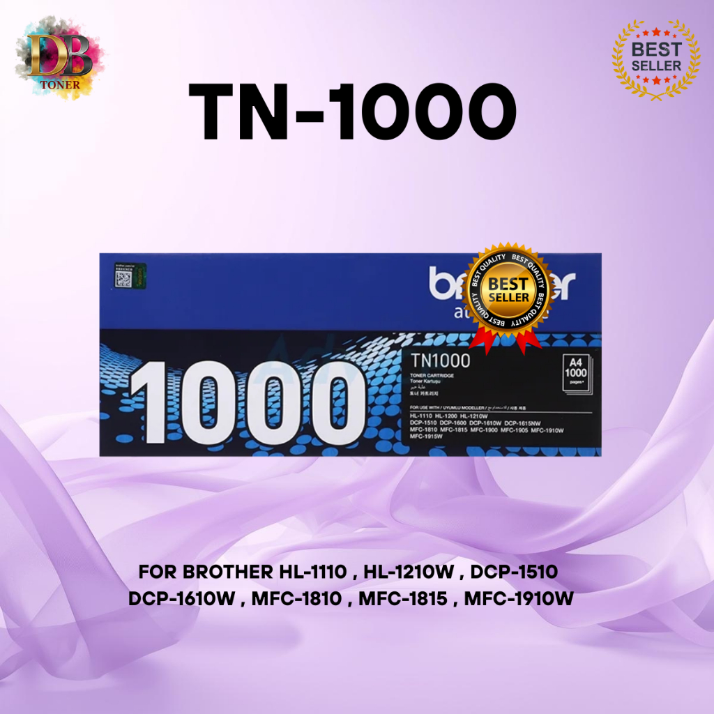 Brother TN-1000 สำหรับเครื่อง HL-1110/1210W/DCP-1510/1610W | Shopee ...