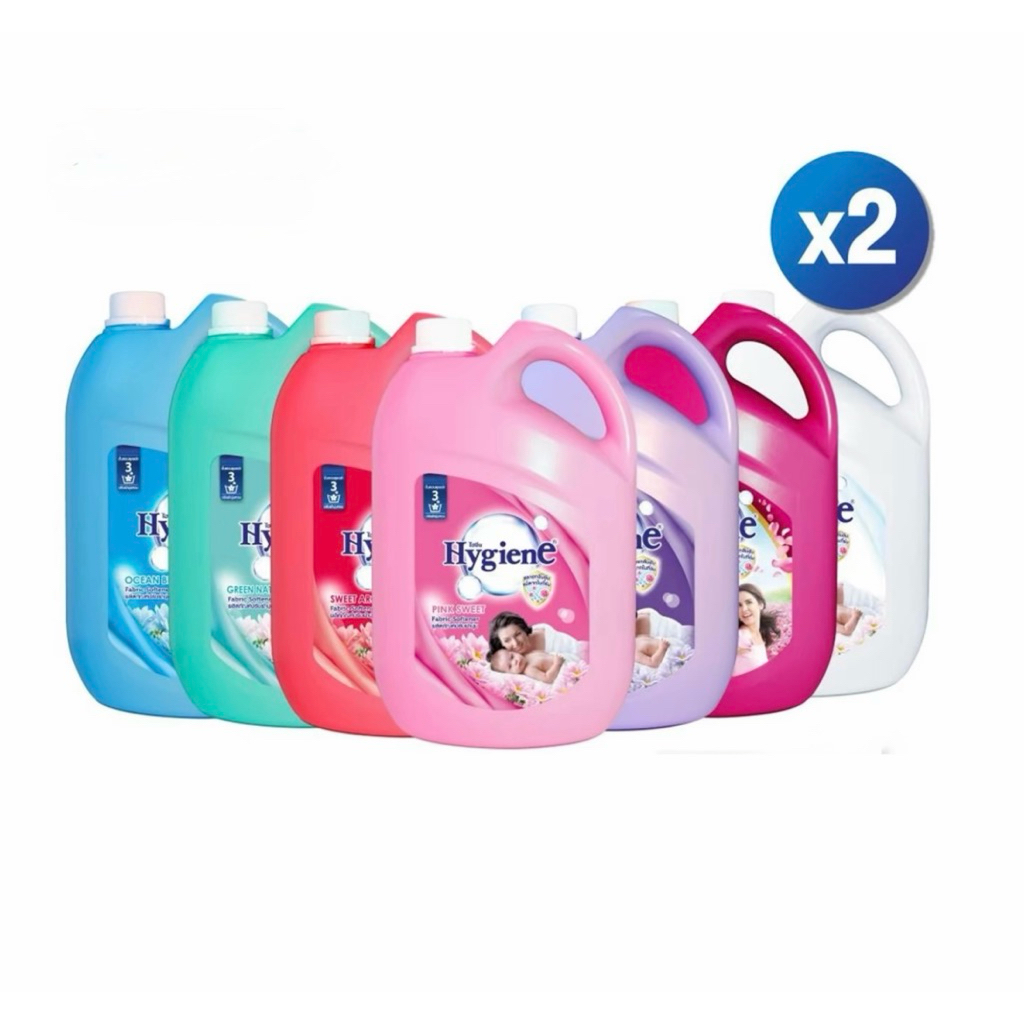 Hygiene ไฮยีน น้ำยาปรับผ้านุ่มสูตรมาตราฐาน ขนาด 2800 มล แพ็ค 2 แกลลอน ...