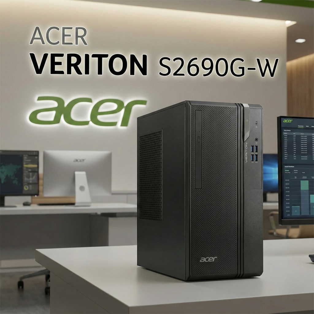 [สินค้าใหม่ เคลียร์สต็อก] Acer Veriton S2690G-W PC Desktop | i3-12100 ...