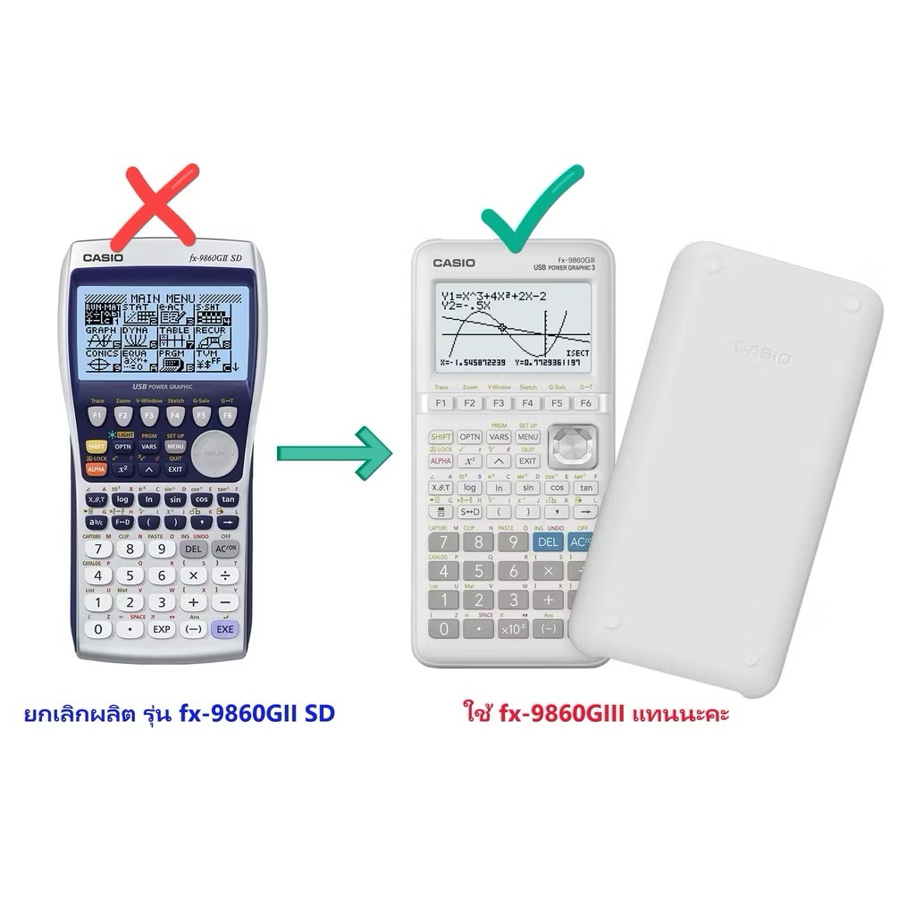 fx-9860GIII fx9860GIII เครื่องคิดเลขวิทยาศาสตร์ Casio USB POWER GRAPHIC ...