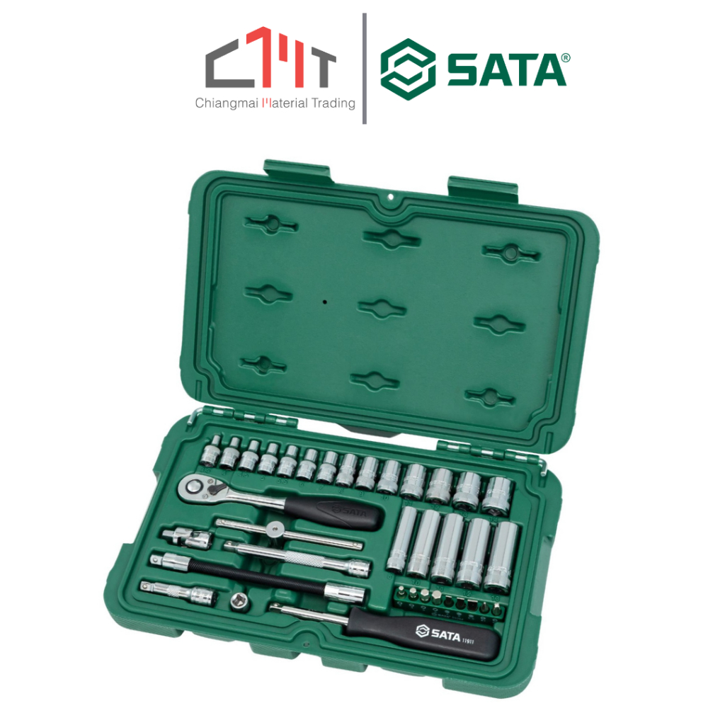 SATA ชุดบ๊อก ขนาด 1/4" 6 เหลี่ยม จำนวน 36 ชิ้น No.09001 | Shopee Thailand