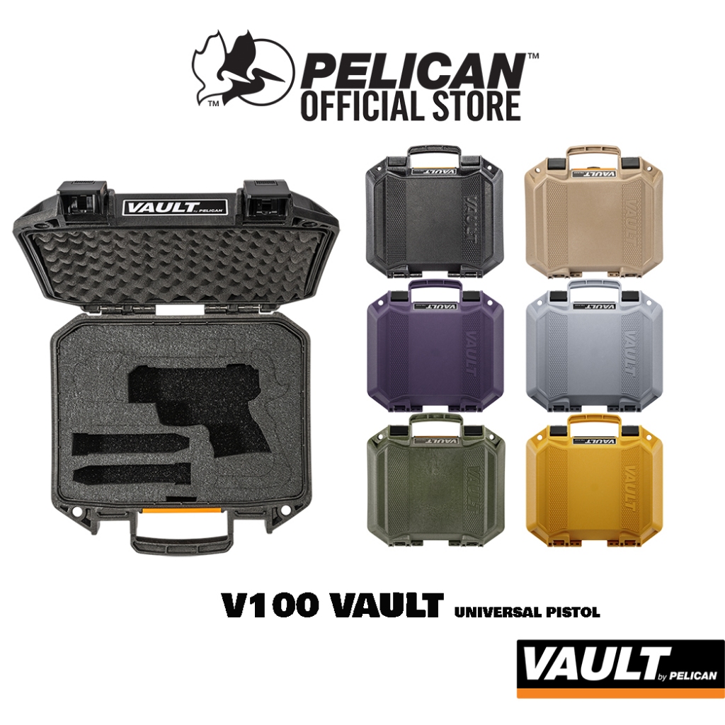 Pelican V100 Universal Pistol Case - กล่องใส่ปืนสั้น Compact ถึง 5 ...