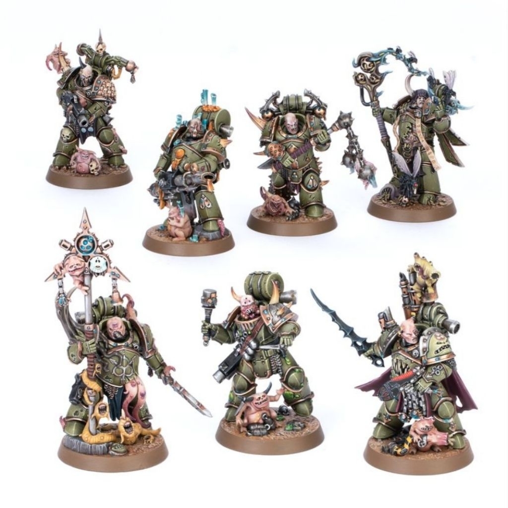 Plague Marine ×7 From Kill Team Starter Box Chaos 40k Warhammer
