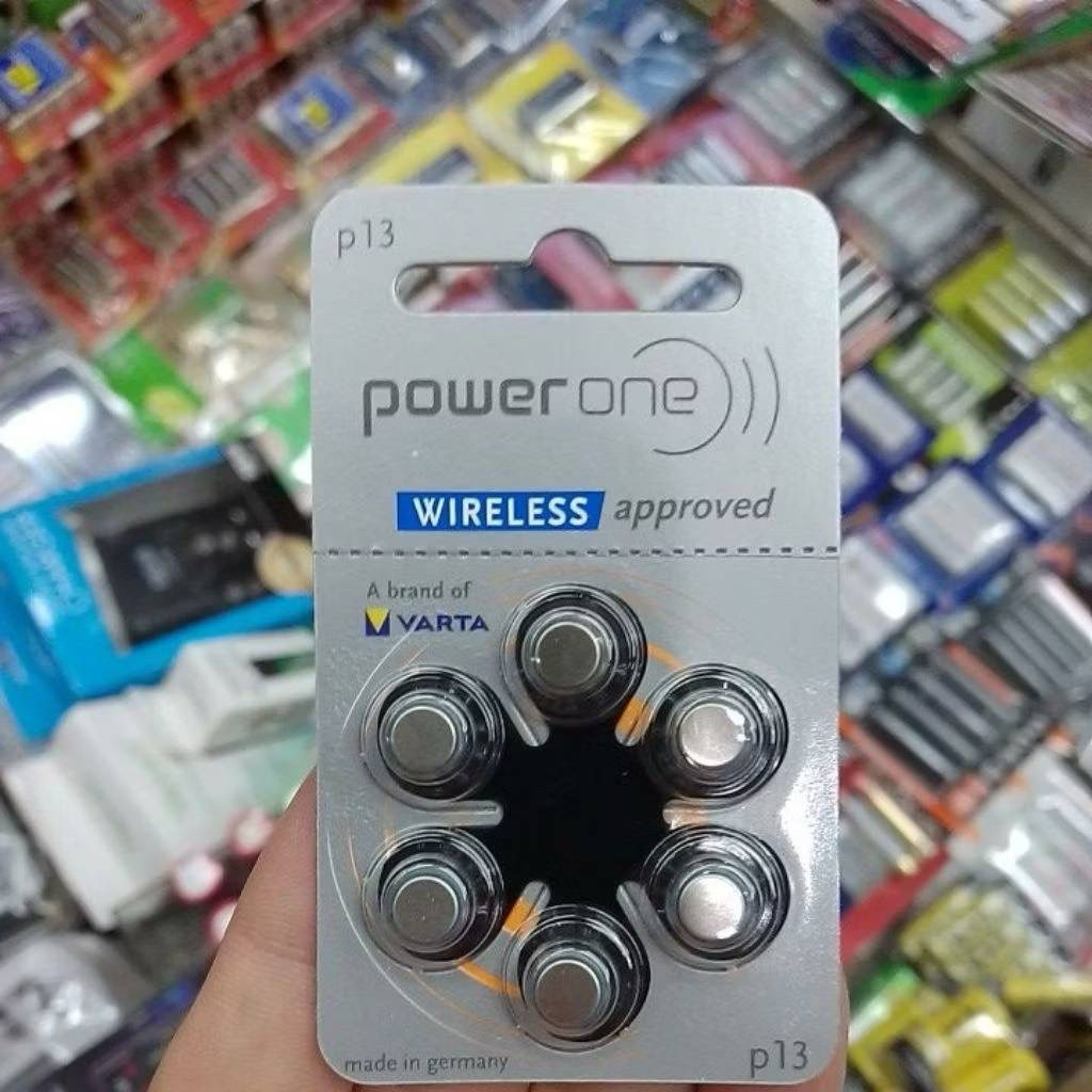 ถ่านเครื่องช่วยฟัง Power One P13 Wireless Approved A13, ZA13, PR48 แพค6 ...