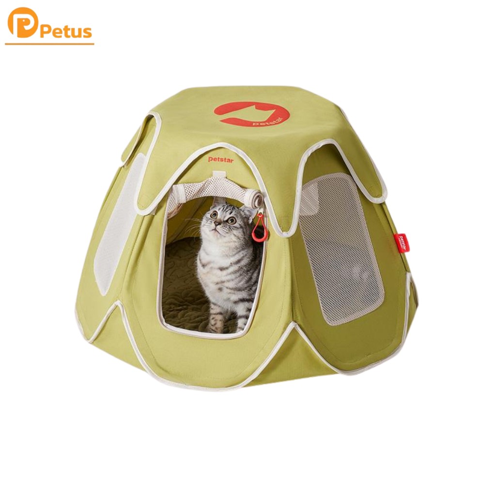 เต็นท์สัตว์เลี้ยง บ้านแมว Pet tent ระบายอากาศได้ดี แข็งแรง ทนทาน ด้านใน ...