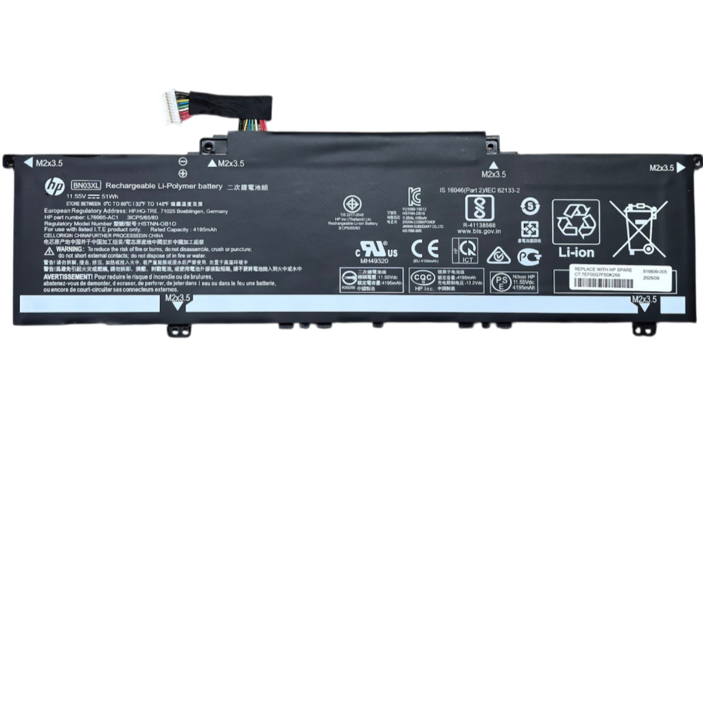แบตเตอรี่โน๊ตบุ๊คแท้ BATTERY BN03XL HP Envy X360 13-AY 13-BA 15m ...