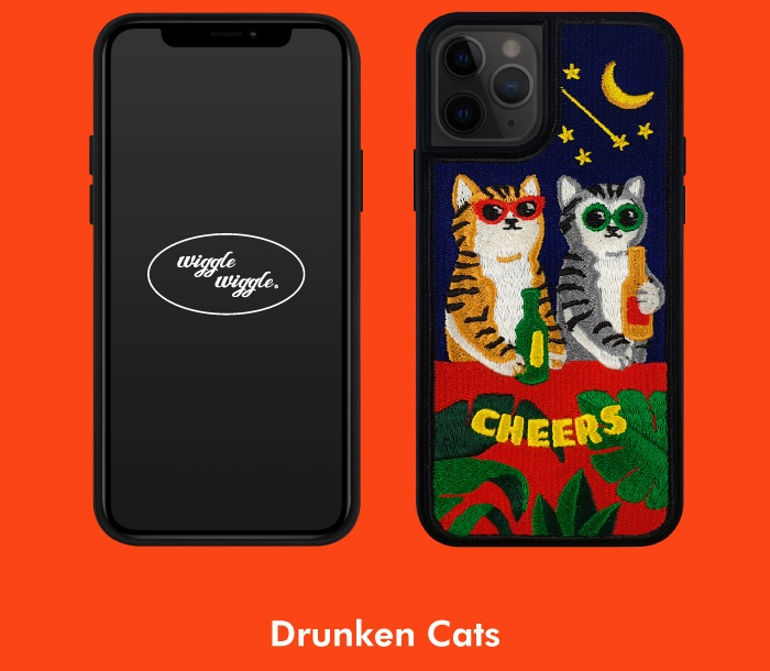 iPhone case เคสมือถือไอโฟน ลาย Drunken Cat | Shopee Thailand