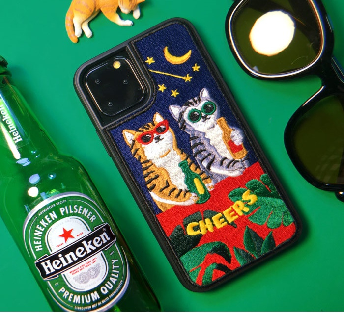 iPhone case เคสมือถือไอโฟน ลาย Drunken Cat | Shopee Thailand