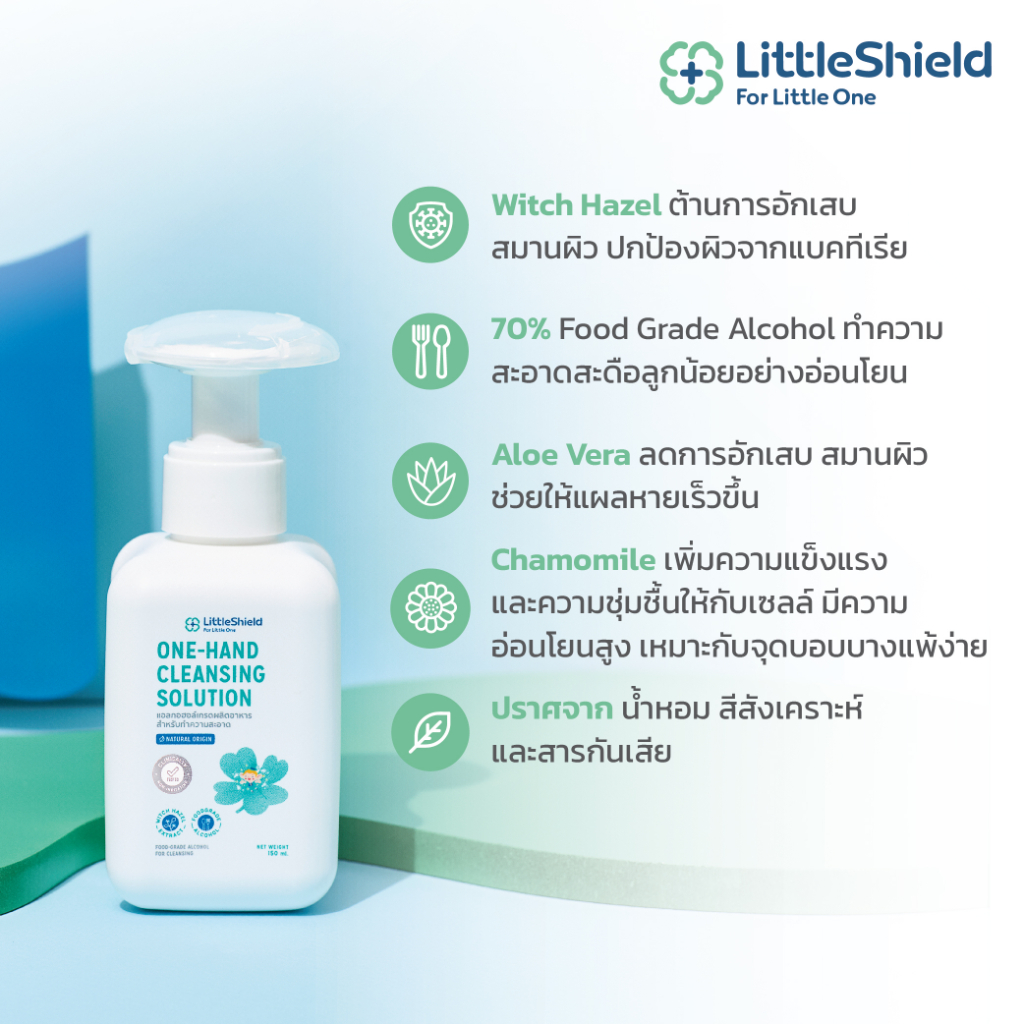 แอลกอฮอล์เช็ดสะดือทารกแรกเกิดแบบ Food Grade - Little Shield: ONE-HAND ...