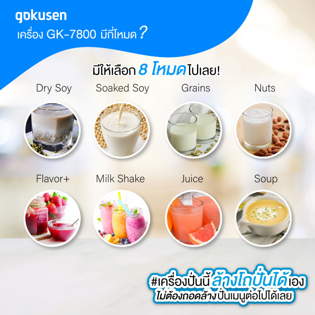 SHIMONO เครื่องปั่นร้อนเย็น รุ่น Gokusen GK7800 แถม กาต้มน้ำ GK170 ...