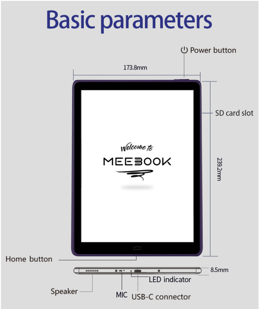 Meebook P10 Pro Edition eBook Reader 2023 - New 10" Eink (Android 11 ...