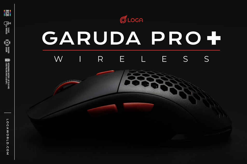 LOGA GARUDA PRO PLUS : Wireless Gaming mouse ( Hotswappable battery) สี ...