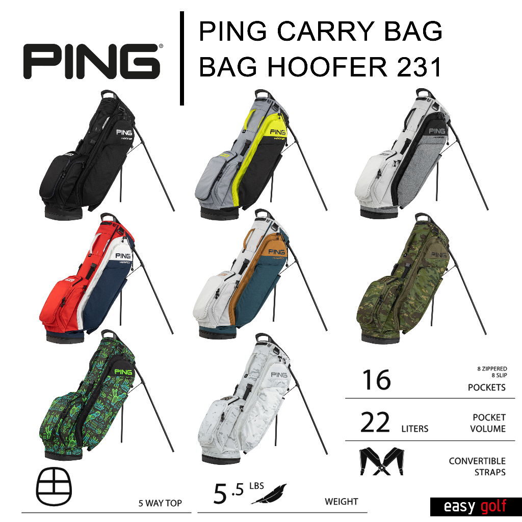 PING BAG HOOFER 231 PING CARRY BAG ถุงกอล์ฟ | Shopee Thailand