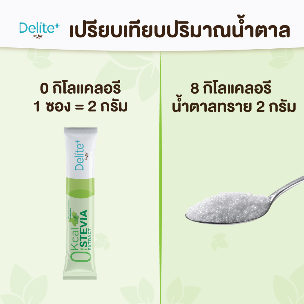 [หญ้าหวาน] ดีไลท์ พลัส 0 แคลอรี่ สตีเวีย (Delite+ 0 Kcal with Stevia ...