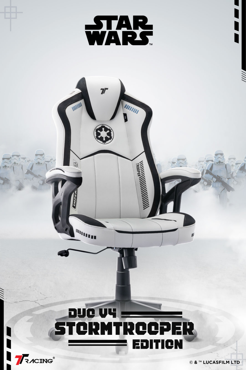 TTRacing Duo V4 Gaming Chair Stormtrooper เก้าอี้สำนักงาน เก้าอี้เกม ...