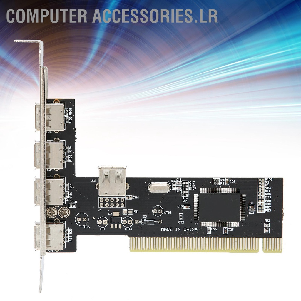 [Computer Accessories.lr] Pci การ์ดขยาย To 4 พอร์ต Usb2.0 Hub อะแดปเตอร ...