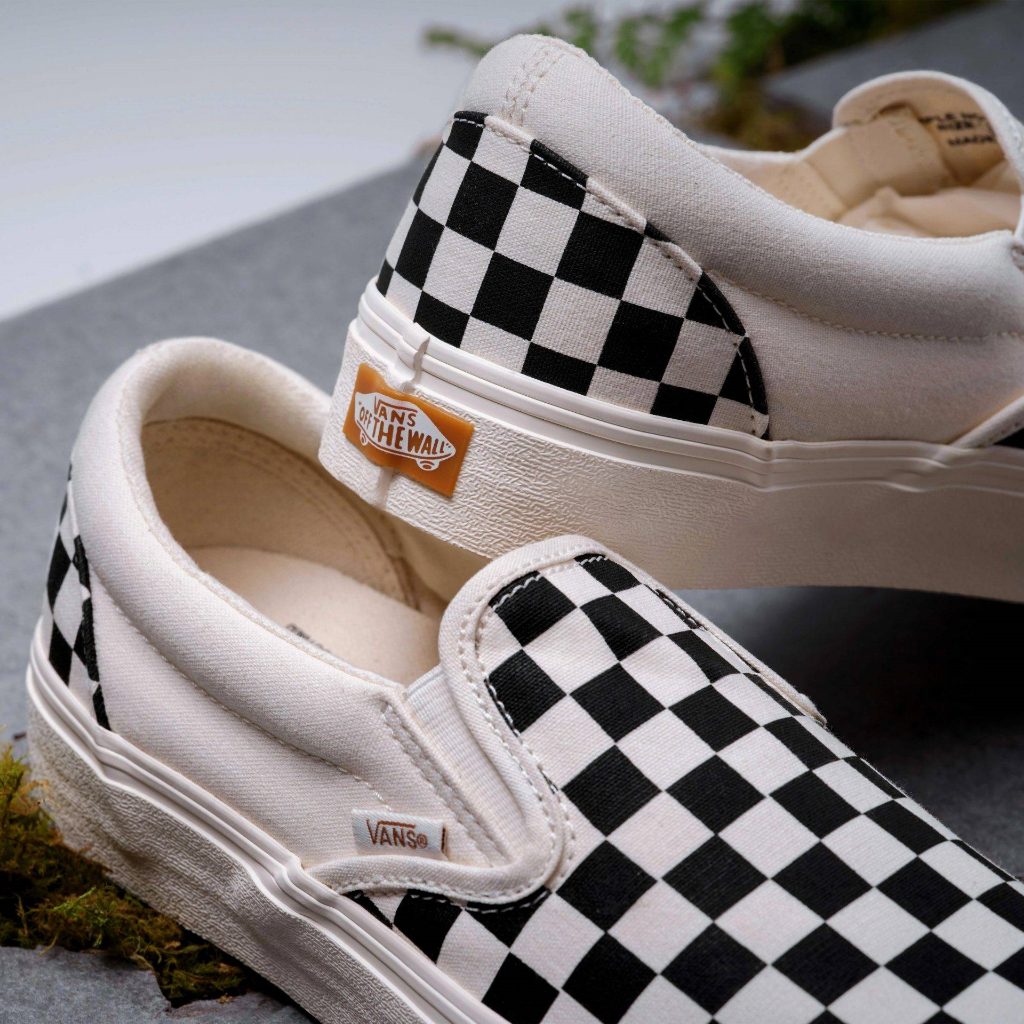 Vans รองเท้าผ้าใบ Authentic VR3 / Slip-On Checkerboard VR3 | Black ...