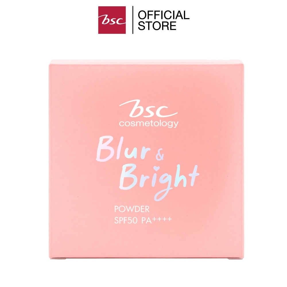 BSC BLUR&BRIGHT POWDER SPF 50 PA++++ แป้งผสมรองพื้นเนื้อแมทท์ มอบสัมผัส ...