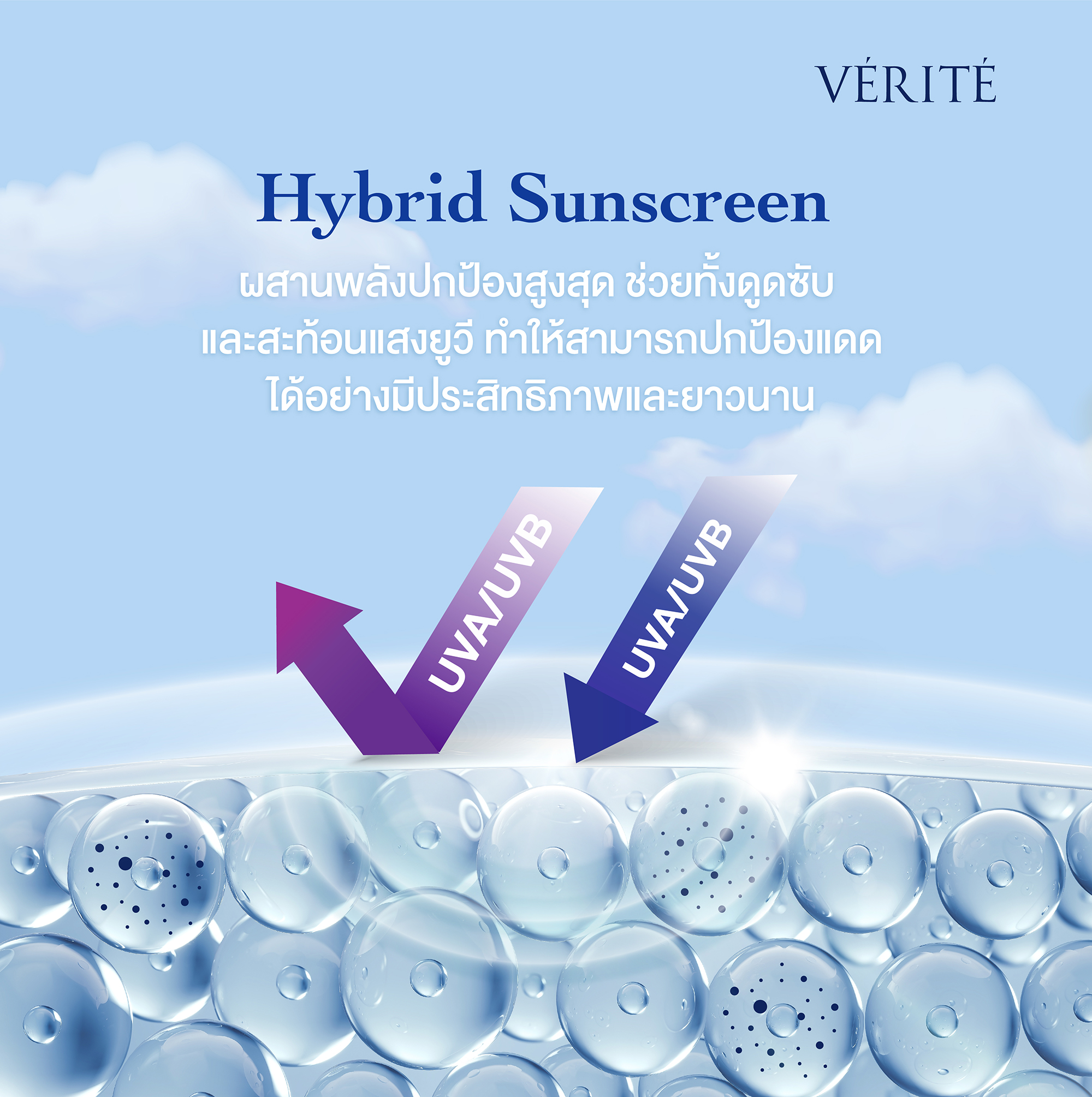 Verite Aqua Light Multi-Protection Sunscreen SPF 50+ PA++++ 50ml ครีม ...