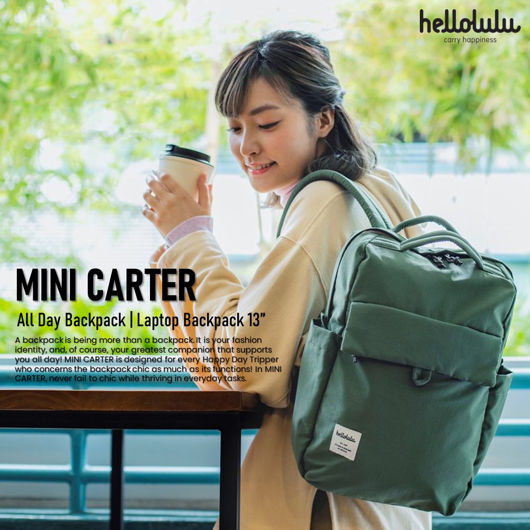 HELLOLULU Mini Carter All Day Backpack | Laptop Backpack 13” (50358-XXX) กระเป๋าเป้ สะพายหลัง ...