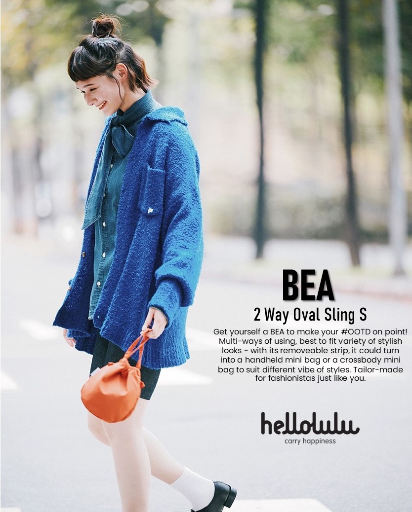 HELLOLULU Bea - 2 Way Oval Sling (S) กระเป๋าผู้หญิง กระเป๋าถือ กระเป๋าสะพาย ไซส์ S | Shopee Thailand