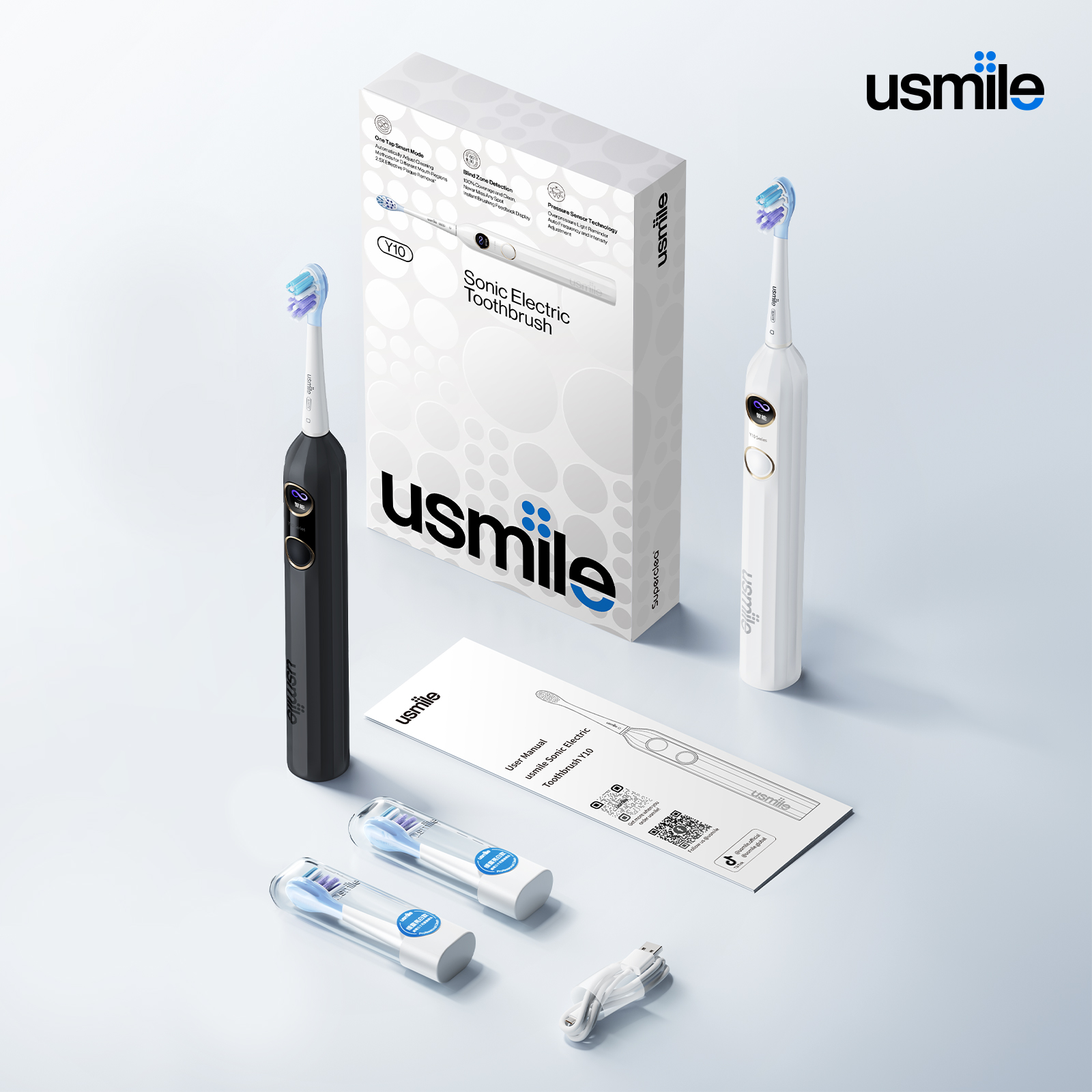 usmile Y10 Sonic Electric Toothbrush แปรงสีฟันไฟฟ้าหน้าจออัจฉริยะ 4 ...