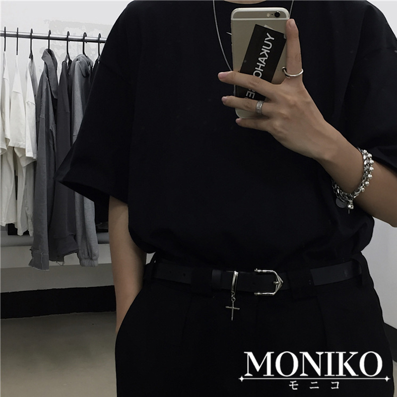 MONIKO เข็มขัด จี้ไม้กางเขน สไตล์เกาหลี สําหรับผู้หญิง และผู้ชาย ...