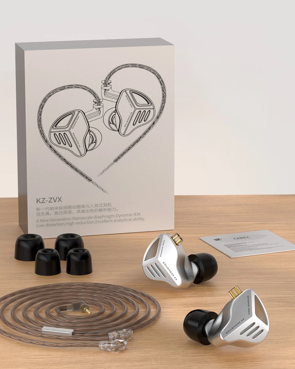 KZ ZVX (หูฟังไดนามิค)(In-ear Headphone)(ProPlugin) | Shopee Thailand