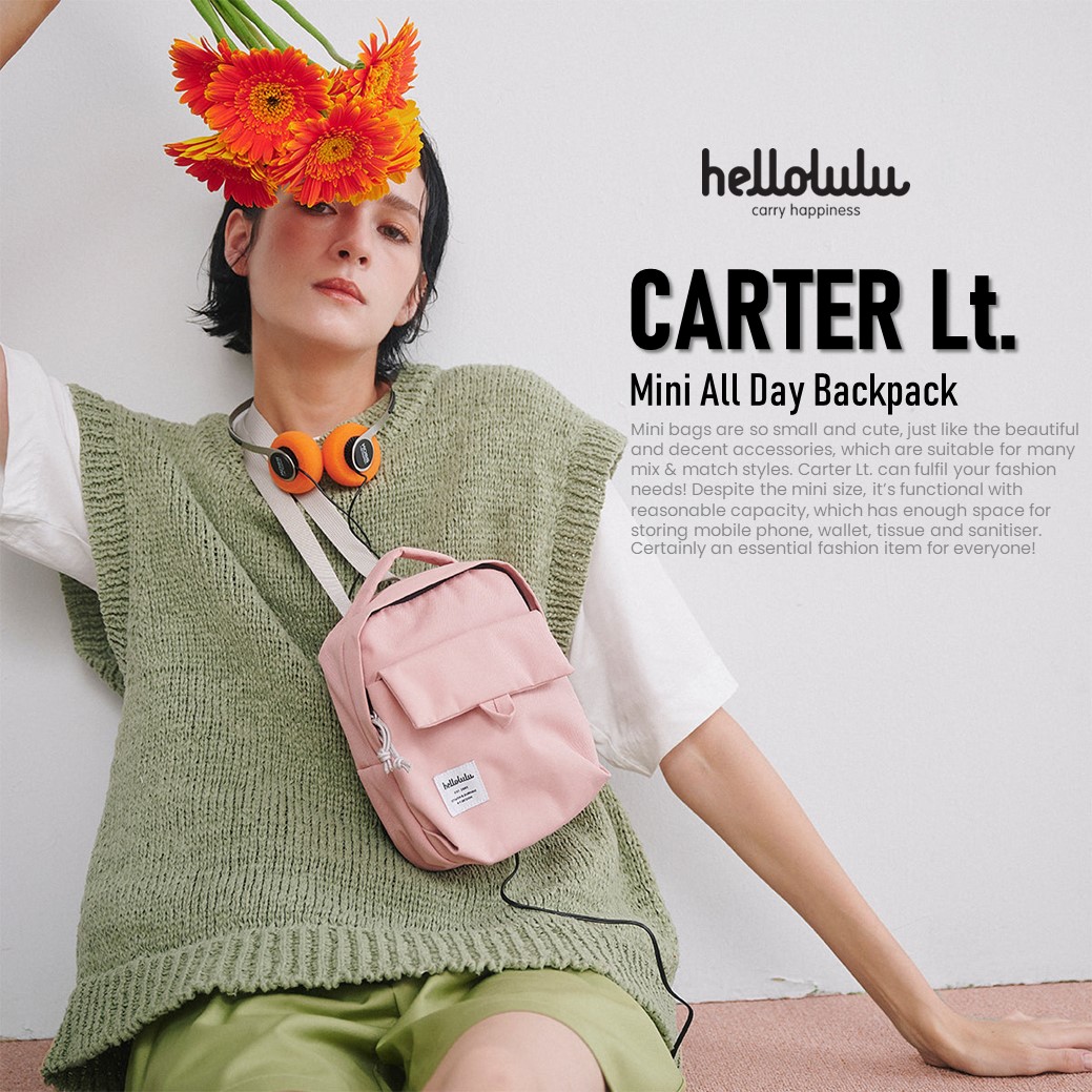 Hellolulu CARTER Lt. Mini All Day Backpack (50356-XXX) กระเป๋าเป้ ใบมินิ รูปทรงน่ารัก สีสัน สวย ...