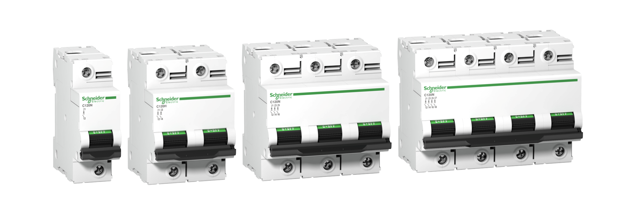 Schneider ลูกย่อย A9N183 80A - 125A 1P 10kA (IEC/EN 60898-1) C120N C-curve Acti9 MCB | Shopee ...